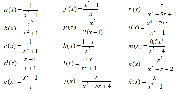 ANÁLISIS FUNCIONES MATEMÁTICAS BACHILLERATO